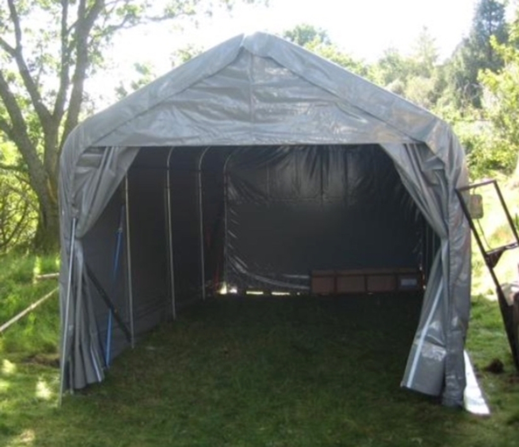 Dør ende i 650Gr. PVC for Telt - Hall B4.0xL8.0xH3.8 ny type (19011 og ...