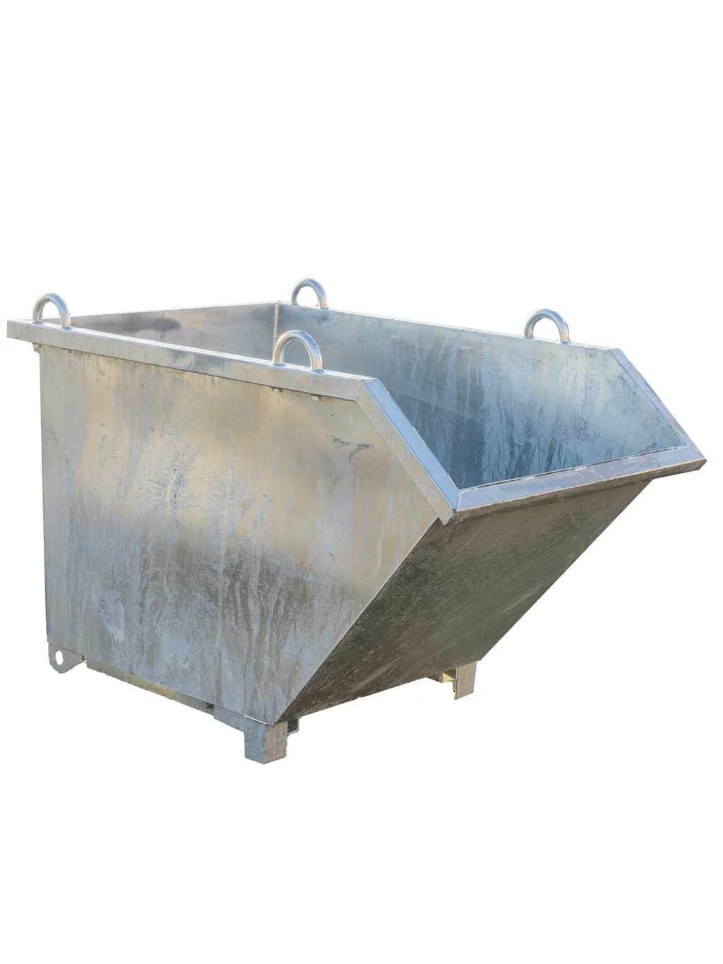 Tippcontainer 1,2 m³ varmgalvanisert til gaffeltruck 1000 kg kapasitet ...