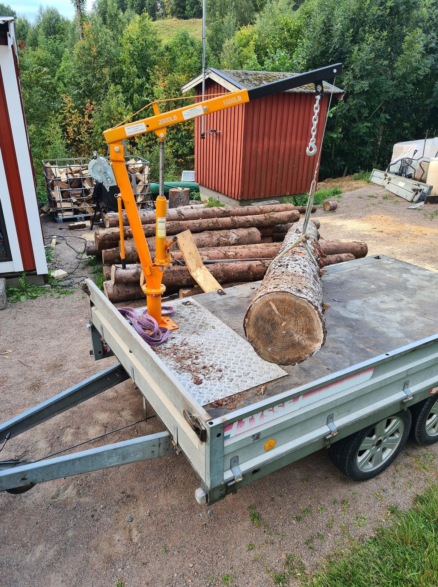 Kran Preben varmgalvanisert med vinsj 500 kg - Wee.no