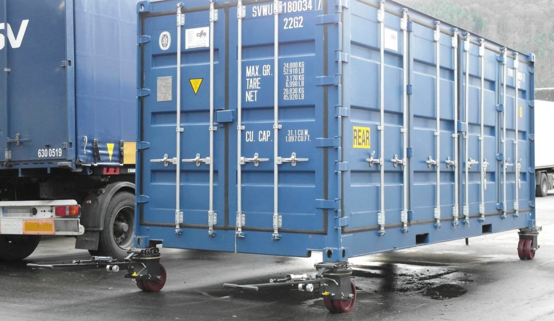 Containerhjul 10 tonn 360° rotasjon - Wee.no