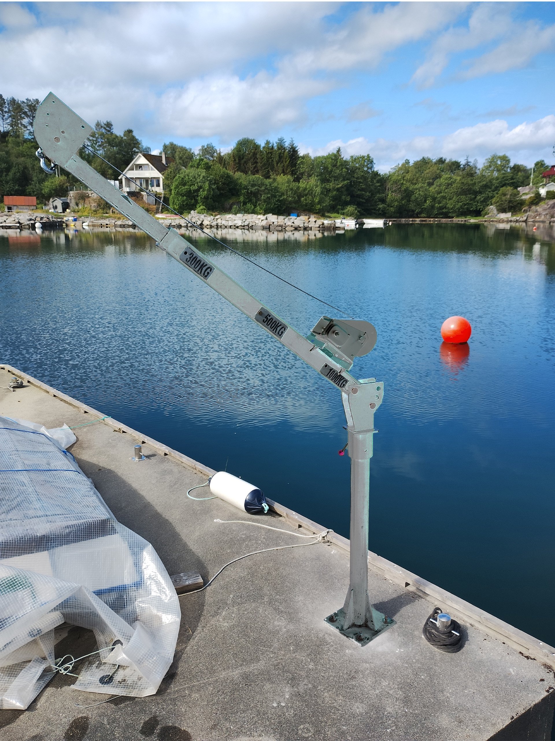 Kran Viktor galvanisert uten vinsj 1000 kg - Wee.no