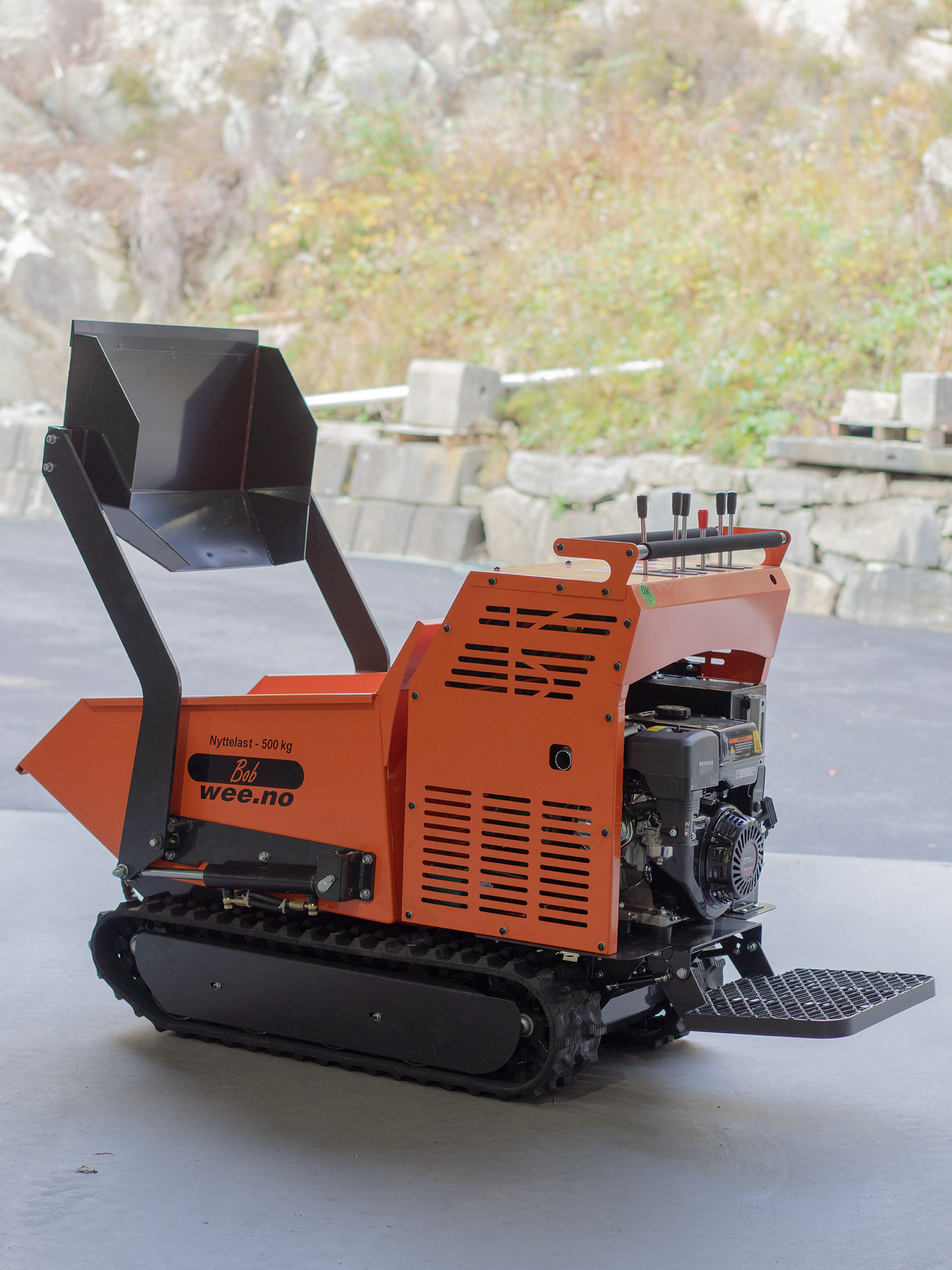 Minidumper Bob 500kg hydraulisk drift - Wee.no