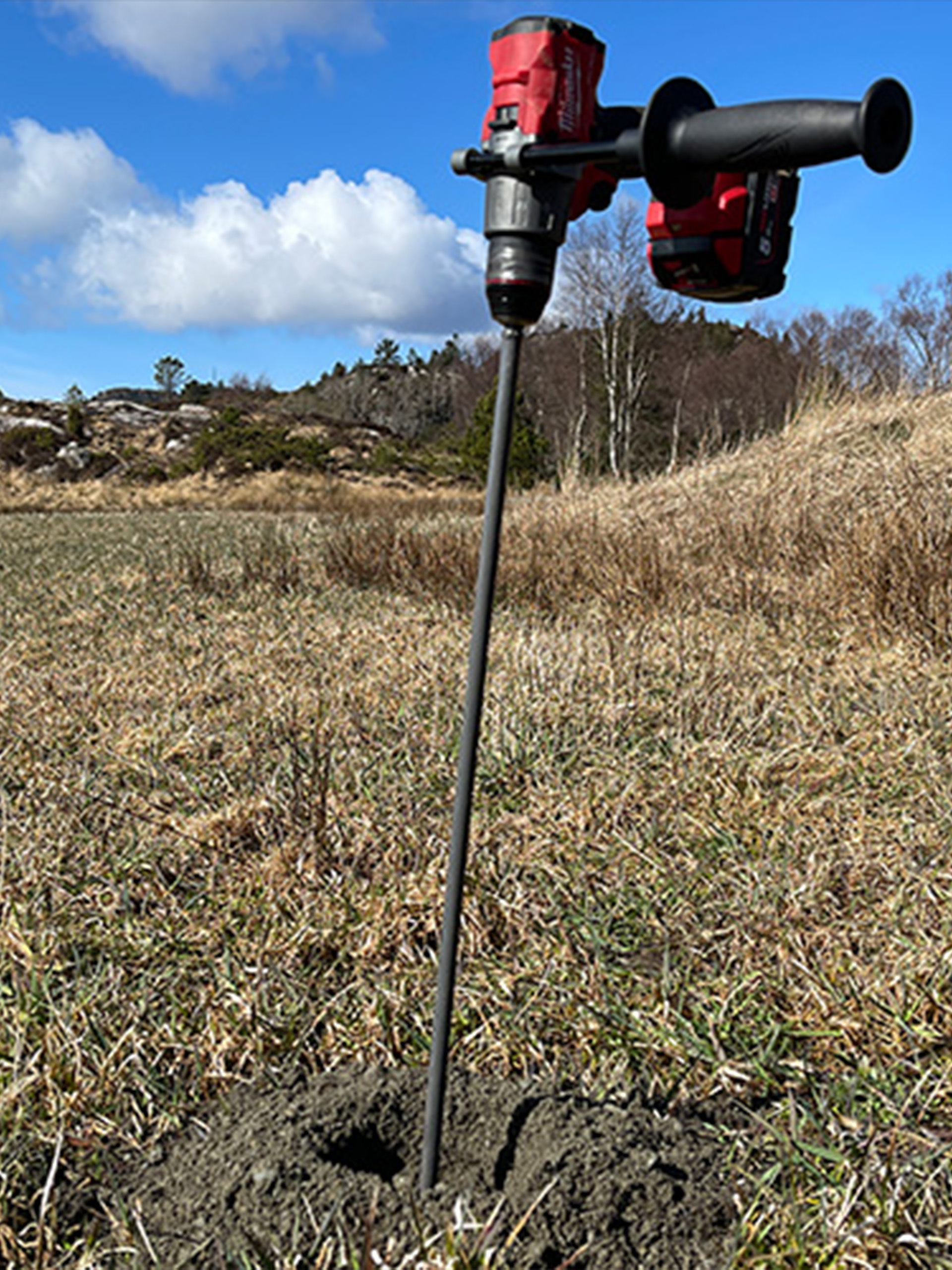 Muldvarp jordbor 100mm fast - Wee.no