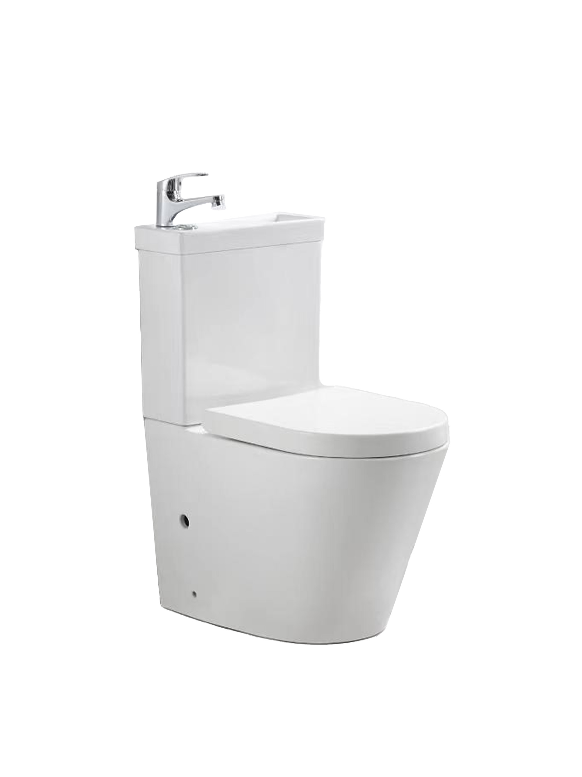 Toalett med håndvask i keramikk - Wee.no