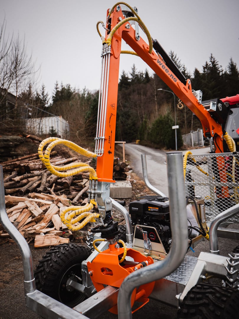 Tømmerhenger Voss med bremser traktor og ATV - Wee.no