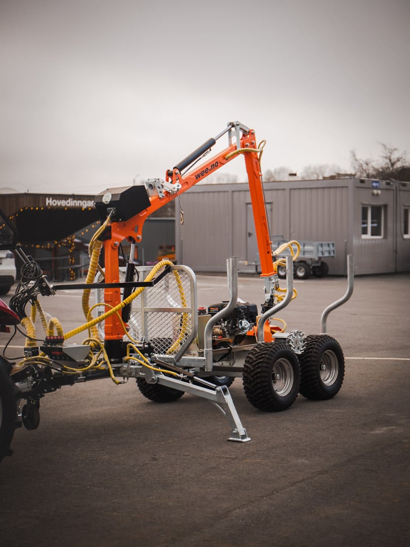 Tømmerhenger Voss med bremser traktor og ATV - Wee.no